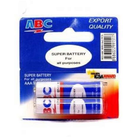 Jual Baterai Battery ABC Biru AAA Baterai Remote Di Seller Sukses Abadi Stationery Ilir