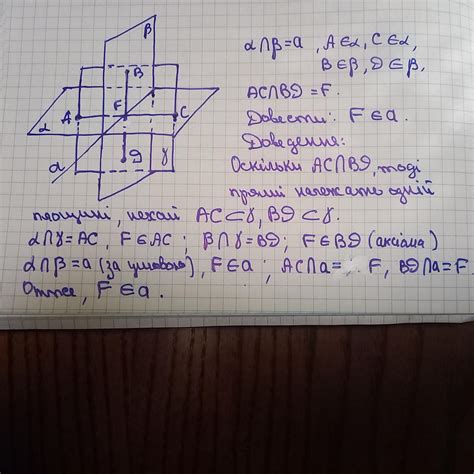 Площини а і в перетинаються по прямій а Точки А і С належать площині а точки в I D площині В
