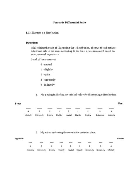 Semantic Differential Scale Pdf Cognitive Science Cognition