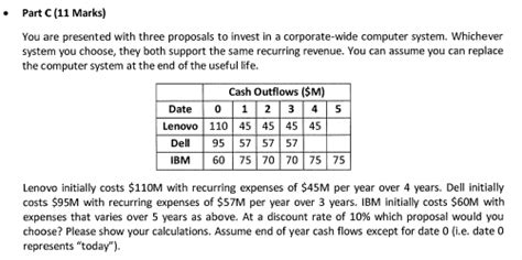 Part C 11 Marks You Are Presented With Three Chegg Com