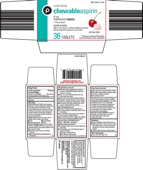 Aspirin Tablet Chewable