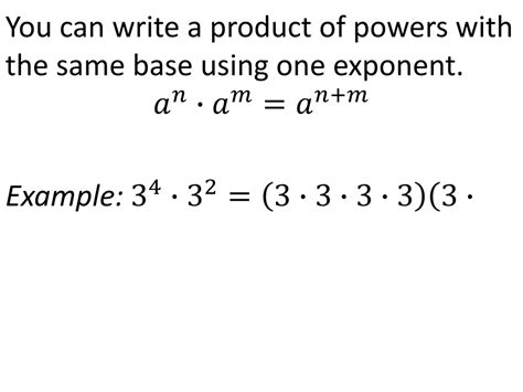 PPT Mastering Powers Multiplying With The Same Base PowerPoint Presentation ID