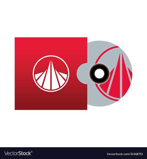 Compact Disk With Stationery Template Royalty Free Vector