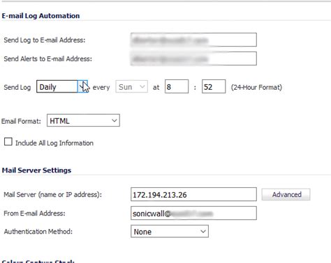 Sonicwall Log Automation Not Sending Networking Spiceworks Community