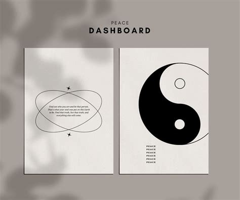 Printable Dashboard Printable Aesthetic Dashboards Minimal Planner