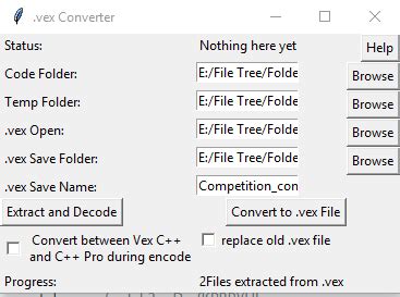 Open Sorce Github Project For Convert Vex C To C Pro And Vex File To Cpp And H VEX V
