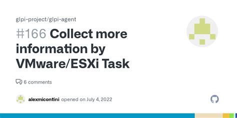Collect More Information By VMware ESXi Task Issue Glpi Project Glpi Agent GitHub
