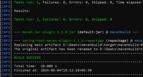 Maven Build Test Project GeeksforGeeks