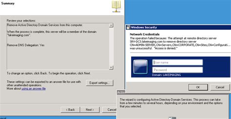 Unable To Demote Domain Controller Software And Applications Spiceworks Community