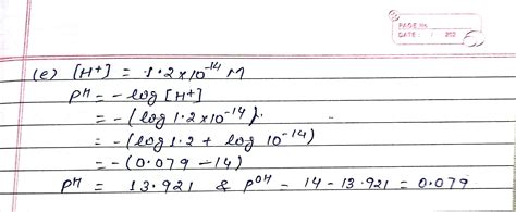 Solved Worksheet 2 PH Practice 1 Calculate PH And POH For The Course Hero