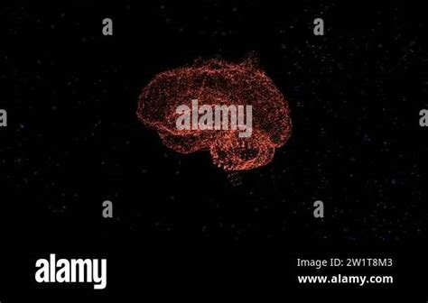 Brain Animation With Big Data Flow Analysis In A Shape Of Abstract