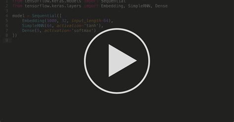 Recurrent Neural Network Layers Sequence Modelling Coursera
