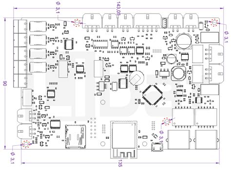 Bcu2002 Board Dimensions Libat™ Product Documentation