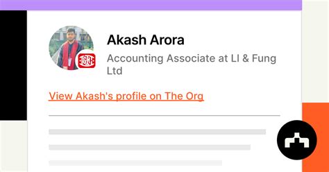 akash arora accounting associate at li and fung ltd the org