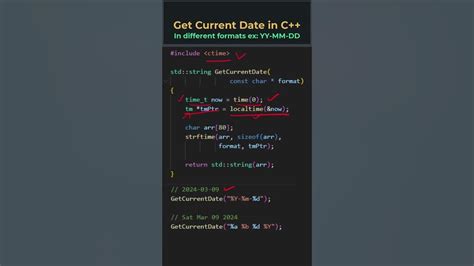 c get current date in dd mm yyyy cpp cplusplus youtube