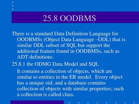 PPT OBJECT DATABASE SYSTEM PowerPoint Presentation Free Download ID 1014954