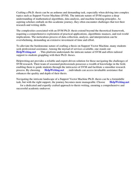 support vector machinephd thesis pdf support vector machine