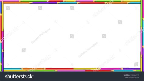 Vector Creative Rectangle Border Frame Made Stock Vector Royalty Free Shutterstock