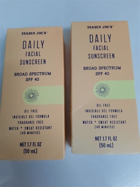 Trader Joes Facial Sunscreen Spf 40 On Carousell