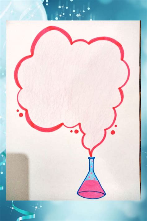 Easy And Simple Project File Pages Science Project Test Tube Cloudy Heading Page