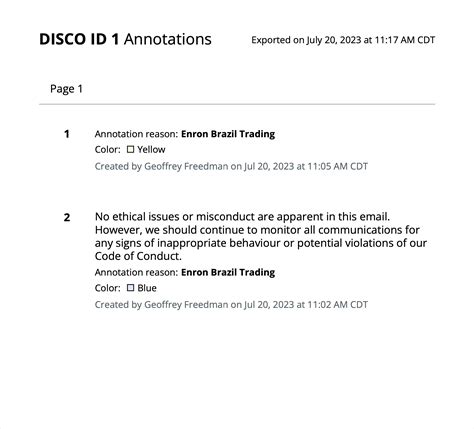 Annotating Documents Disco