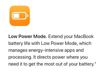 MacOS Monterey Is Bringing Low Power Mode To The Mac