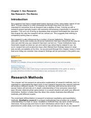 Chapter Pdf Chapter Sex Research Sex Research The Basics Introduction Sex Research Has