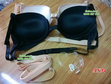 Áo ngực mặc đầm hở lưng áo ngực không dây áo nâng ngực tạo khe dành