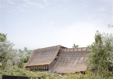 Timber Structure Shapes Cultural Center Buried In Kinmen Islands Hill