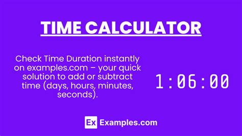 Time Calculator