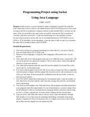 Programming Project Testing Udp And Tcp Programming Project Using Socket Using Java Language