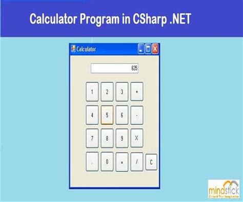 Calculator Program In Csharp Net Mindstick