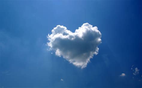 Hartje In De Vorm Van Een Wolk Mooie Leuke Achtergronden Voor Je Bureaublad Pc Laptop Tablet