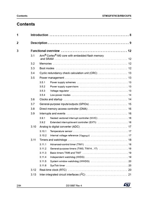 Stm32f070f6 Stm32f070cb Datasheet Stmicroelectronics