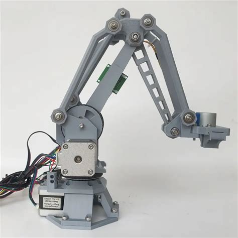 3d printing high precision 4 axis stepping robot arm for arduino uno