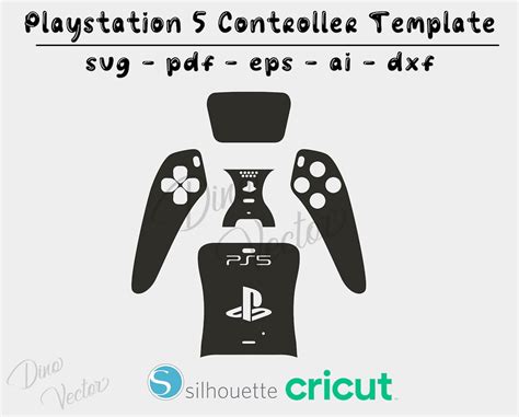 Ps5 Controller Sony Ps5 Dualsense Controller Cricut Vector Cut File