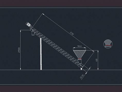 Screw Conveyor DWG Block For AutoCAD Designs CAD
