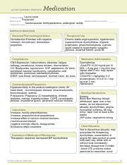 Propranolol Ati Medication Template