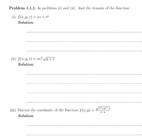 Solved Problem In Problems I And Ii Find The Chegg