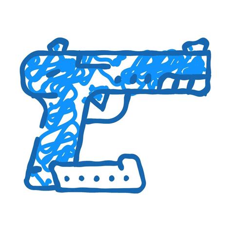 Traumatic Weapon Protest Meeting Icon Doodle Illustration 49832575