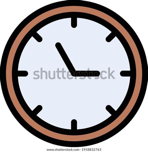 Clock Vector Line Colour Icon Stock Vector Royalty Free 1958832763 Shutterstock