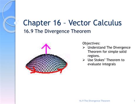 Divergence Theorem Vector Calculus Presentation