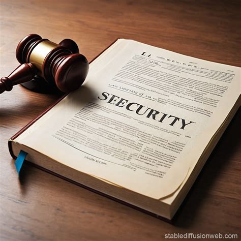 Security Law Book Cover Stable Diffusion Online
