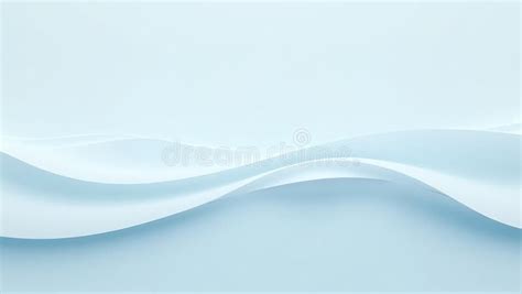 Abstract Light Blue Background With Smooth Waves Creating A Serene And Minimalist Visual Effect