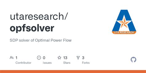 Github Utaresearchopfsolver Sdp Solver Of Optimal Power Flow