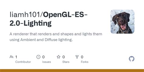GitHub Liamh101 OpenGL ES 2 0 Lighting A Renderer That Renders And Shapes And Lights Them