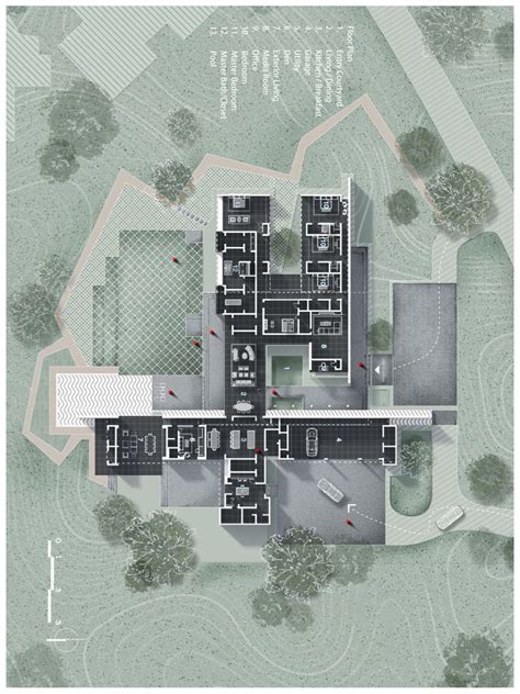Rendering Site Plan And Floor Plan In Adobe Photoshop Plan Concept Rendering Site Plan And Floor Plan In Adobe Photoshop Plan Concept