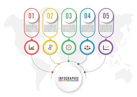 Abstract Infographics Number Options Template Vector Illustration