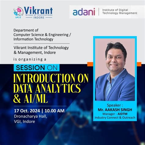Aakash Singh On Linkedin Aidtm Dataanalytics Ai Ml Guestlecture