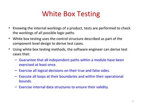 software engineering testing techniques ppt